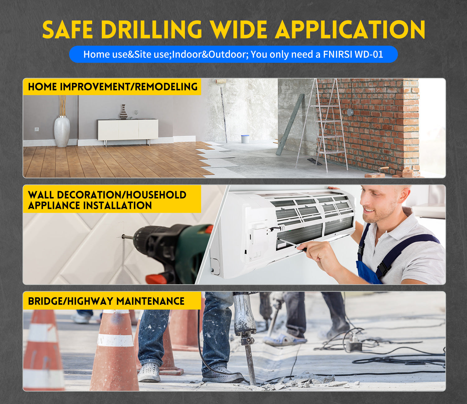 FNIRSI WD01 Wall Detector Scanner