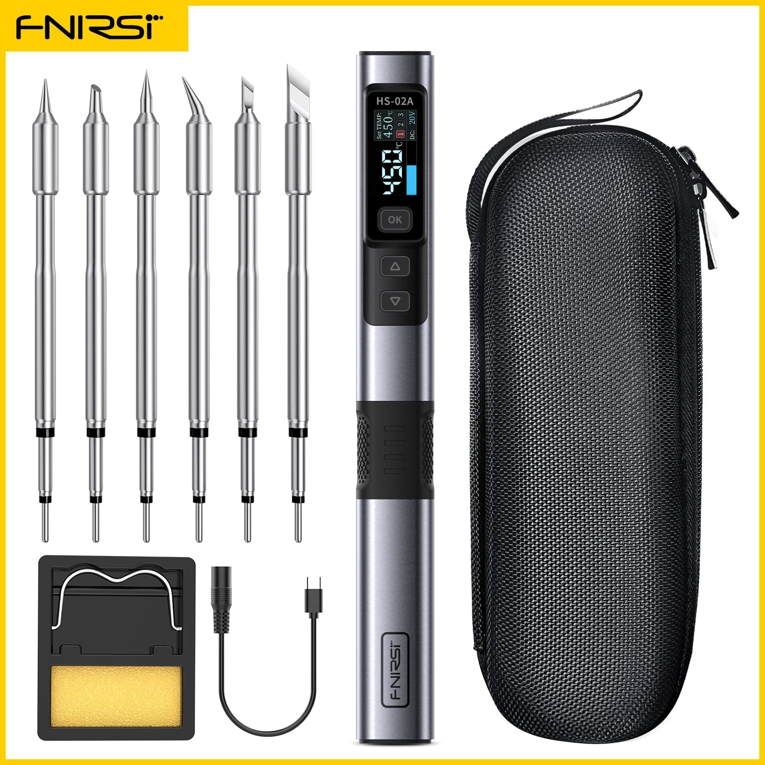 FNIRSI HS-02 Intelligent Soldering Iron