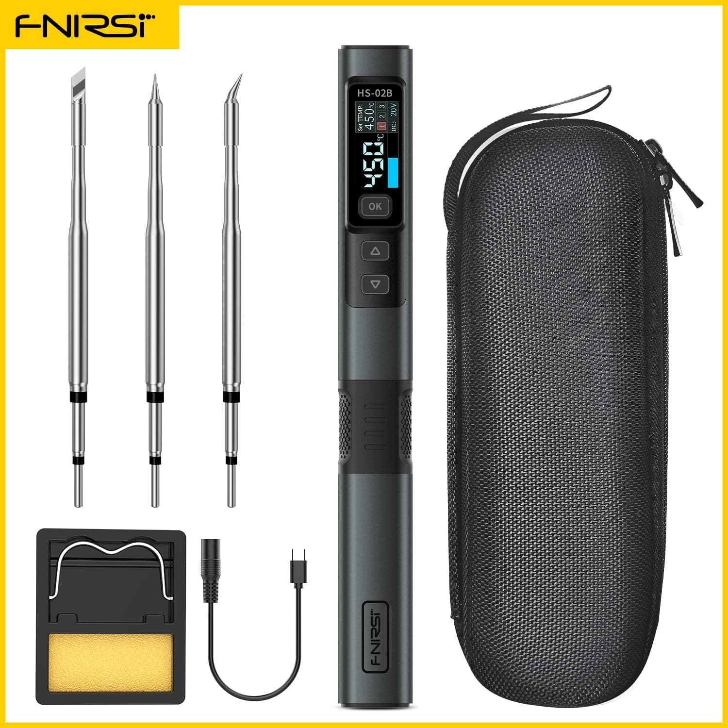 FNIRSI HS-02 Intelligent Soldering Iron