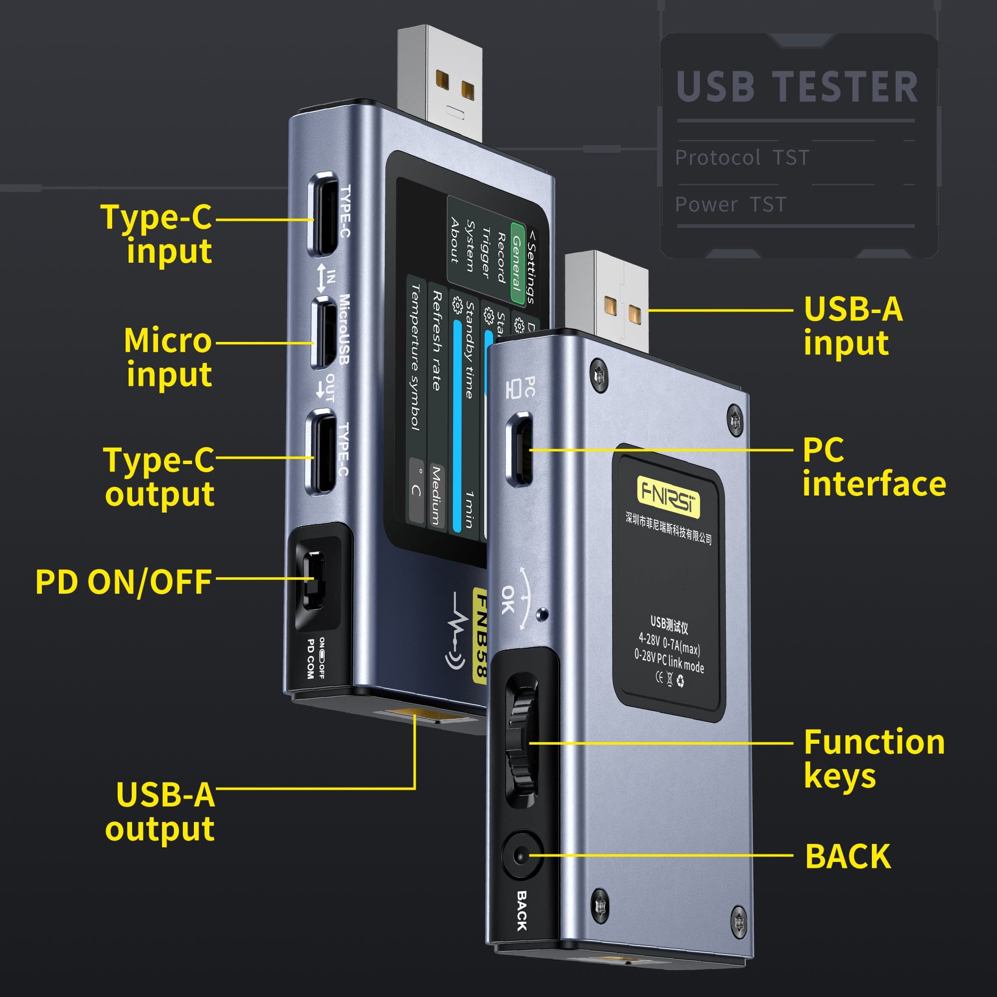 FNIRSI FNB58 USB Fast Charge Tester