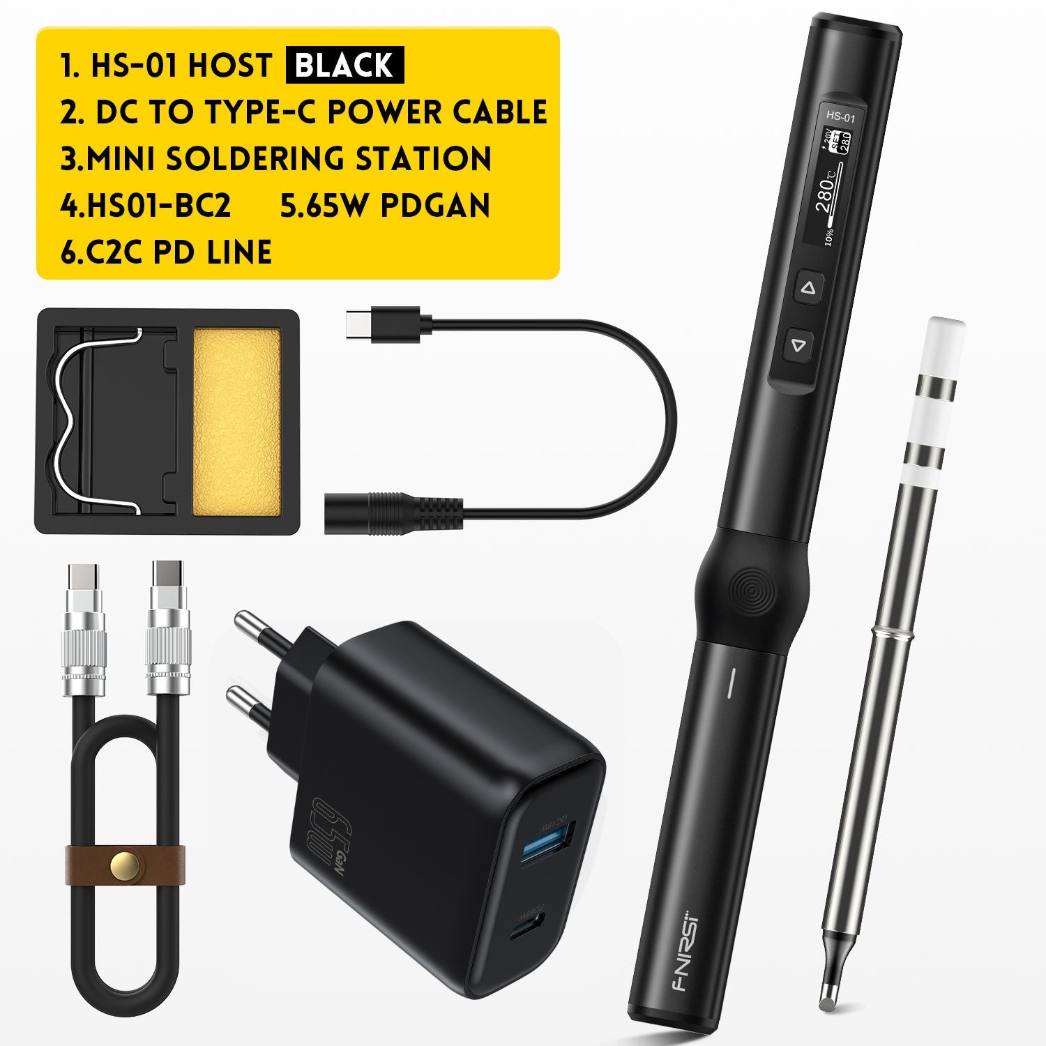 FNIRSI HS-01 Intelligent Soldering Iron
